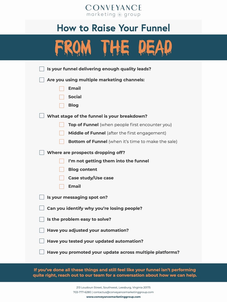 How to Raise Your Funnel From the Dead